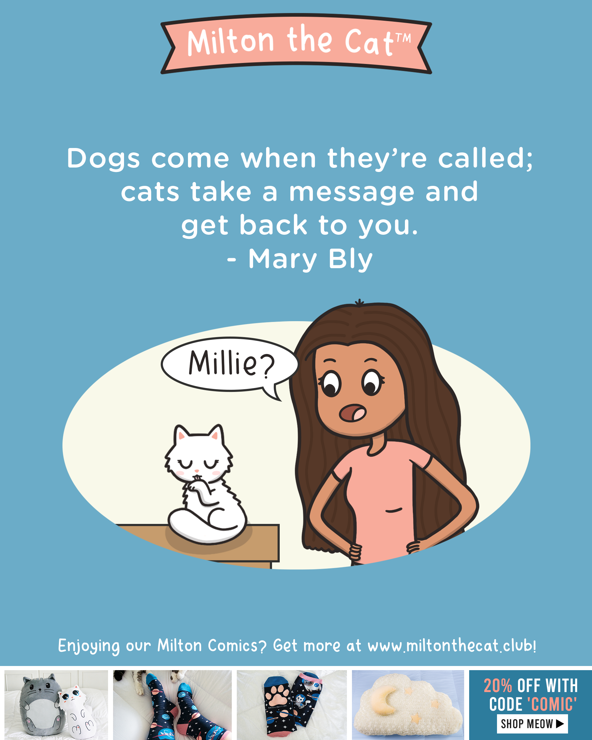 Wednesday Wisdom: Mary Bly – Meowingtons