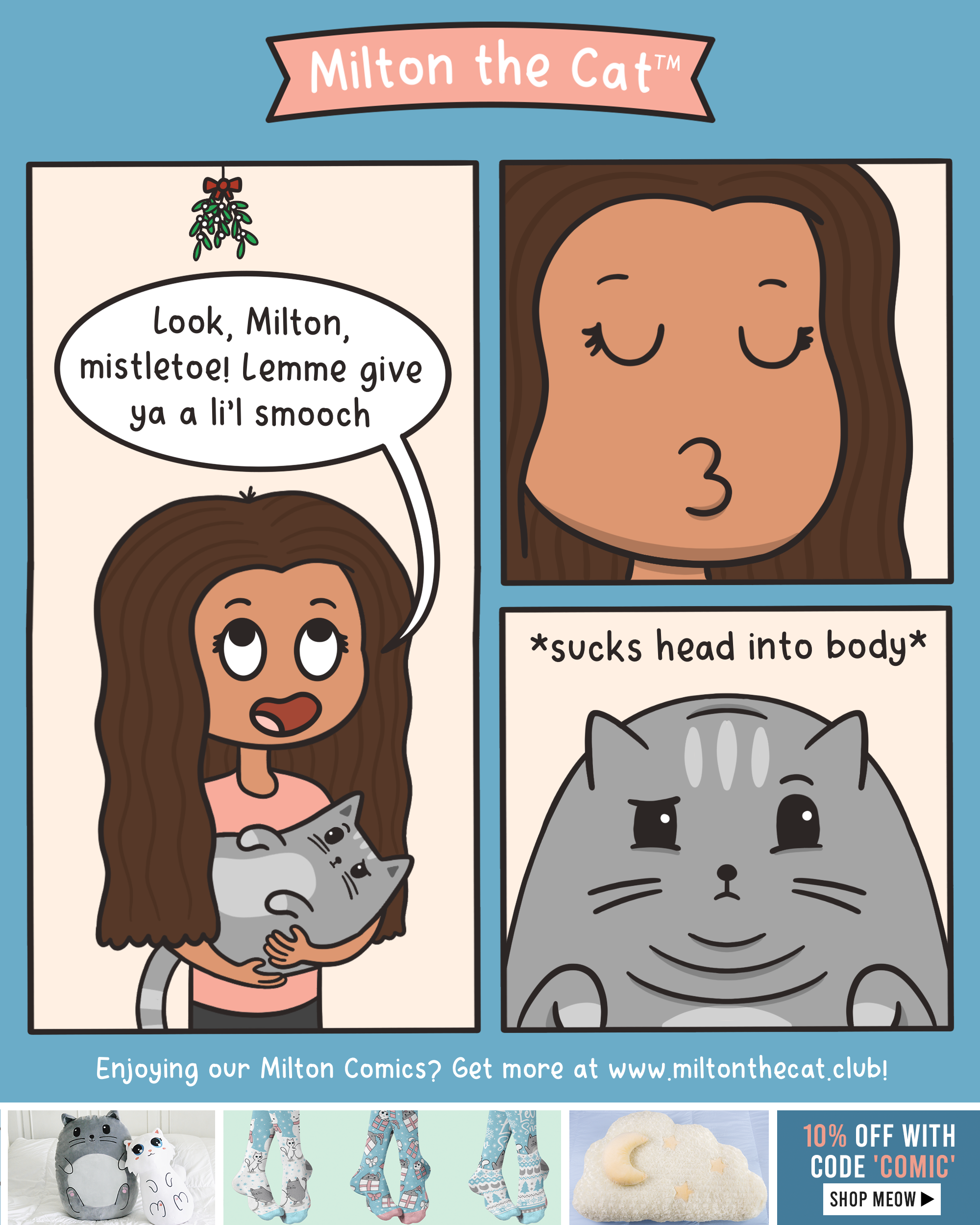 Meowy Christmas - Pucker Up 😹 – Meowingtons