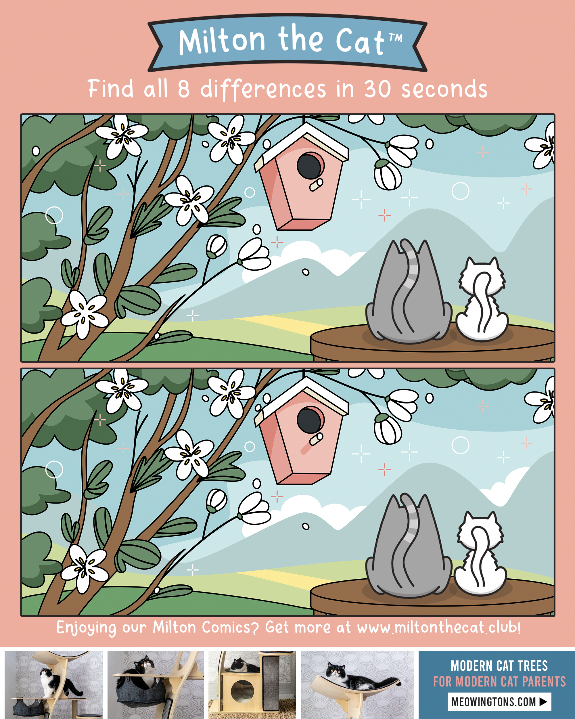 Spot the Difference: Springtime – Meowingtons