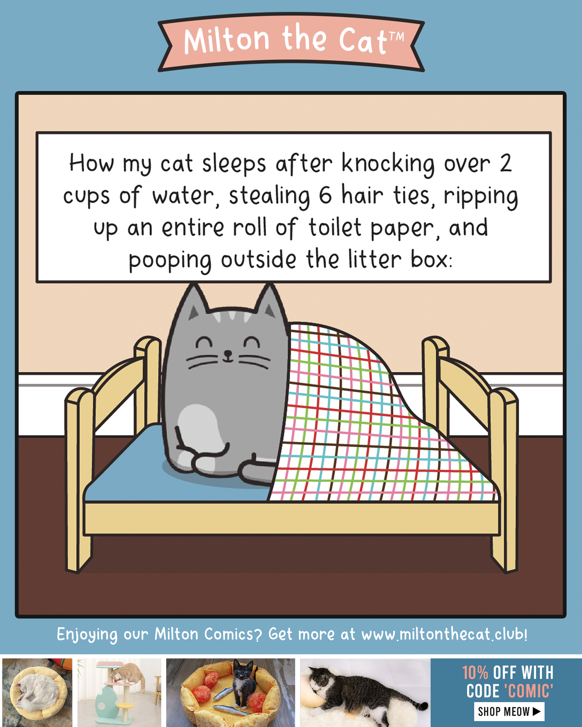 A hard day's work deserves a good night's rest! – Meowingtons