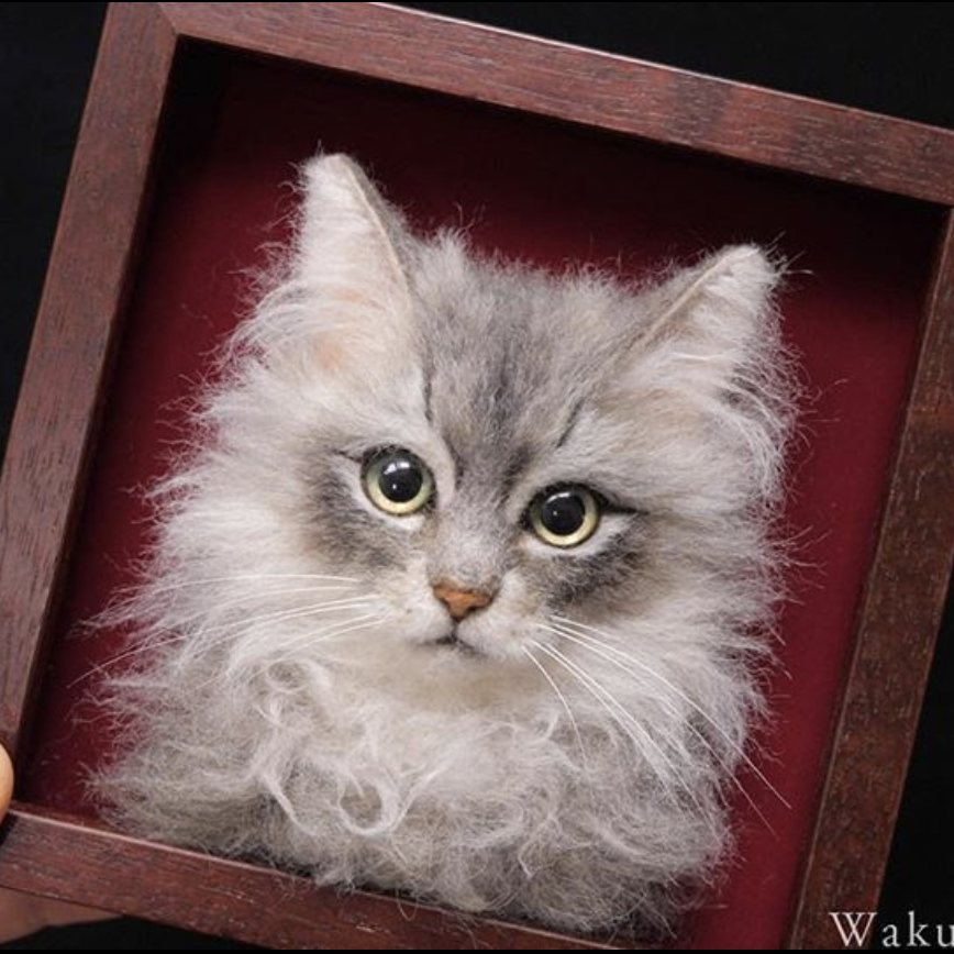 This Artist Crafts Stunningly Realistic Cat Portraits Out Of Felted Wo ...