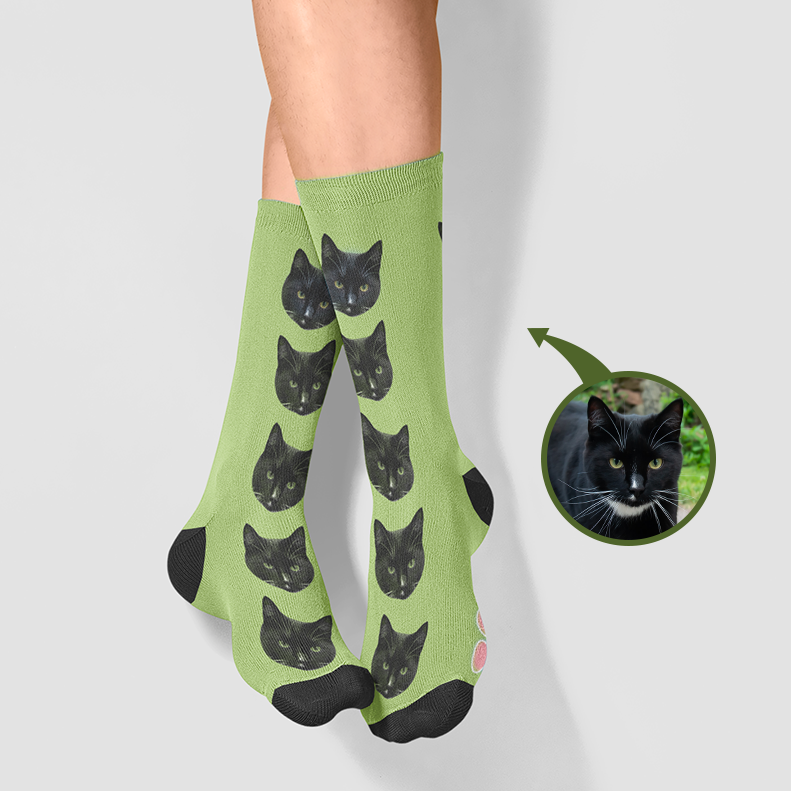 Custom Print Your Cat Socks – Meowingtons